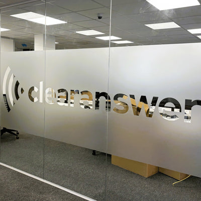 Glazing manifestation for glass partitions – Clearview Graphics