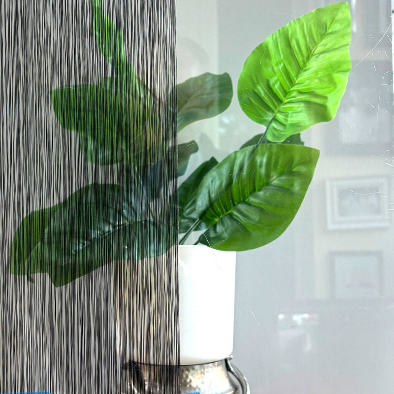 Striped Window Film - SM508K - Thin black stripes on a clear window ...
